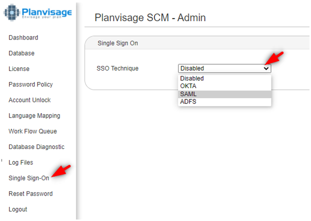 Single Sign-On - Planvisage