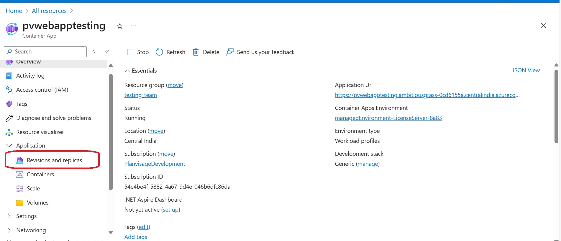 Deploying an Application as an Azure Container App - Planvisage